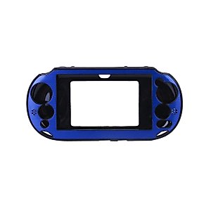 OSTENT Colorful Aluminum Metal Skin Protective Cover Case for Sony PS Vita PSV PCH-2000 - Color Blue