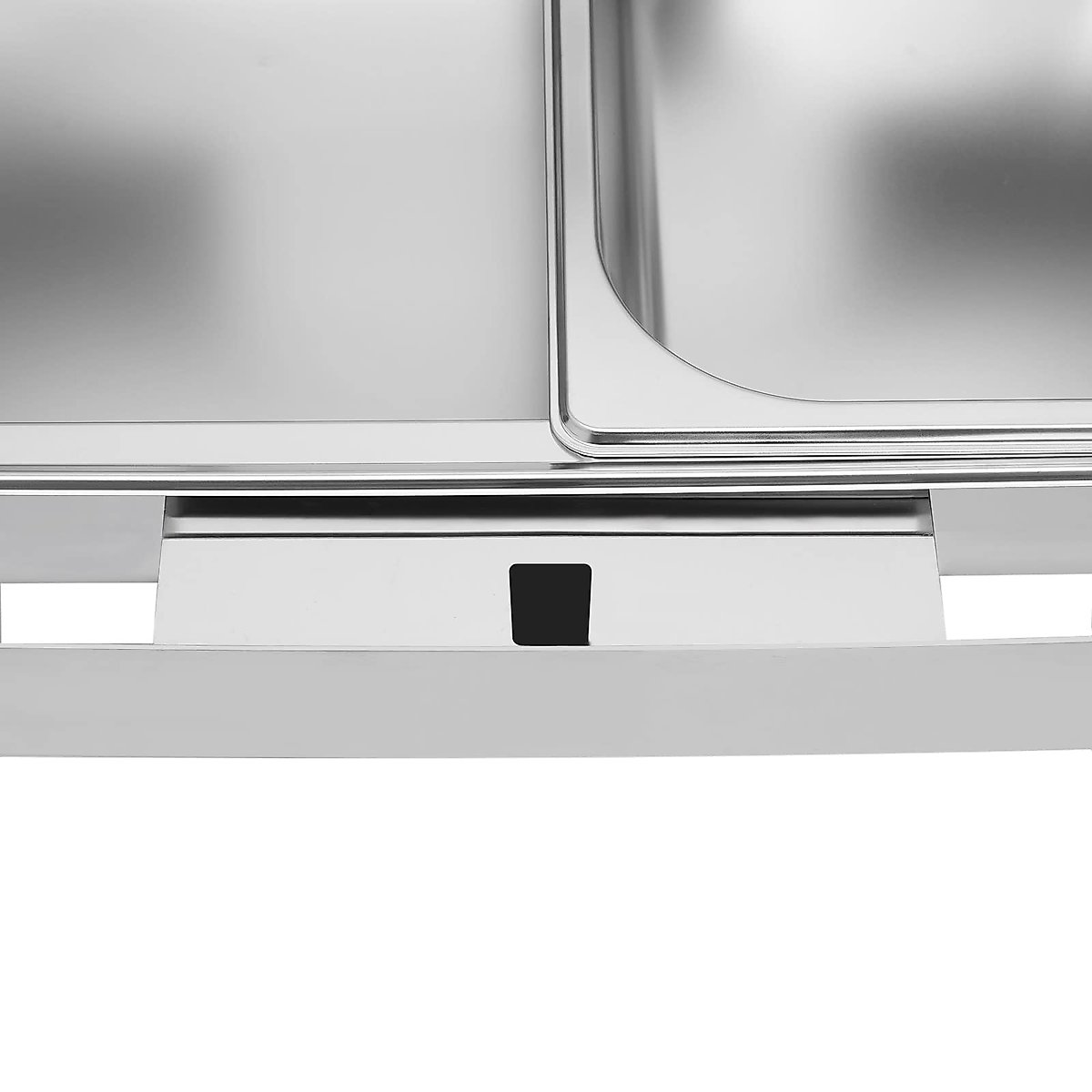 14.26Qt Chafing Dish Buffet Set, Stainless Steel Chafing Server Set with Clear Lid&2 Trays&Handle&Thickened Support Feet, for Food Warmer Parties Buffets