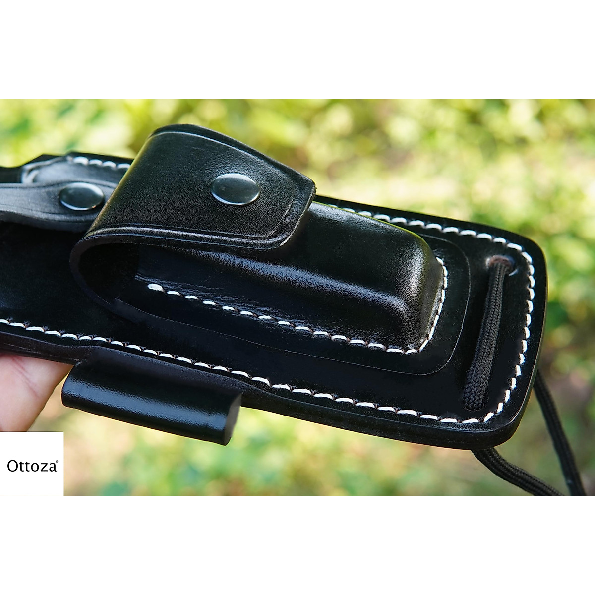 Ottoza TOP GRAIN Leather Knife Sheaths for Fixed Blade Knives, Leather Knife Sheath for Belt, Leather Knife Holster Belt Knife Holder, Vertical Knife Sheath for Belt No:352