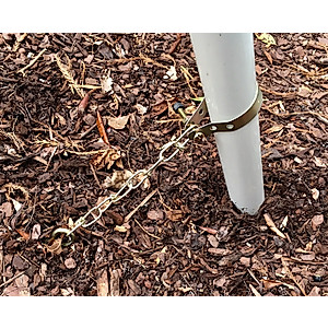 Lifetime 91028 Monkey Bar Adventure Swing Set - Earth Tone Colors & XDP Recreation 70113 Swing Set, Trampoline, & Patio Furniture Metal Ground Anchor Kit Hardware,Bronze