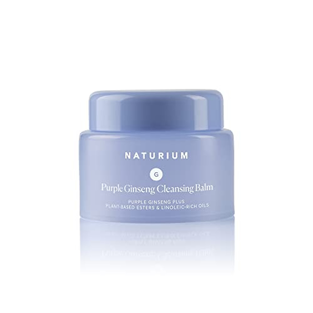 Naturium Purple Ginseng Cleansing Balm Plus Plant-Based Esters & Linoleic-Rich Oils, Smoothing Face Wash, 3.1 oz