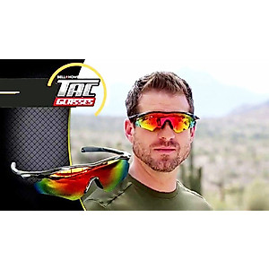 Tac Glasses Tac Polarized Sunglasses Sports Outdoor Sunglasses for Men/Women, Unisex, Military Eyewear Original As Seen On TV, New in Box (1 Pack)