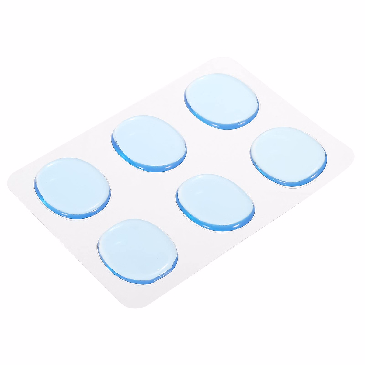 MECCANIXITY Drum Dampeners Gel Pads Silicone Drum Silencers Drum Dampeners Moon Gels Blue 31x25x2.8mm for Drums Cymbals Tone Control Pack of 6