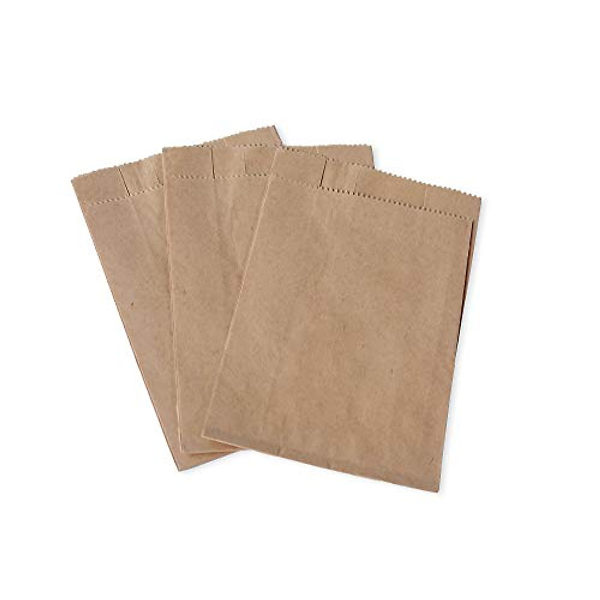 100 Pack 100% Brown Kraft Paper Bags, 4" x 6" x 2" Inches, Gift Card, Gift Candy, Cookies, Doughnut, Crafts, Party Favor, Sandwich, Jewelry