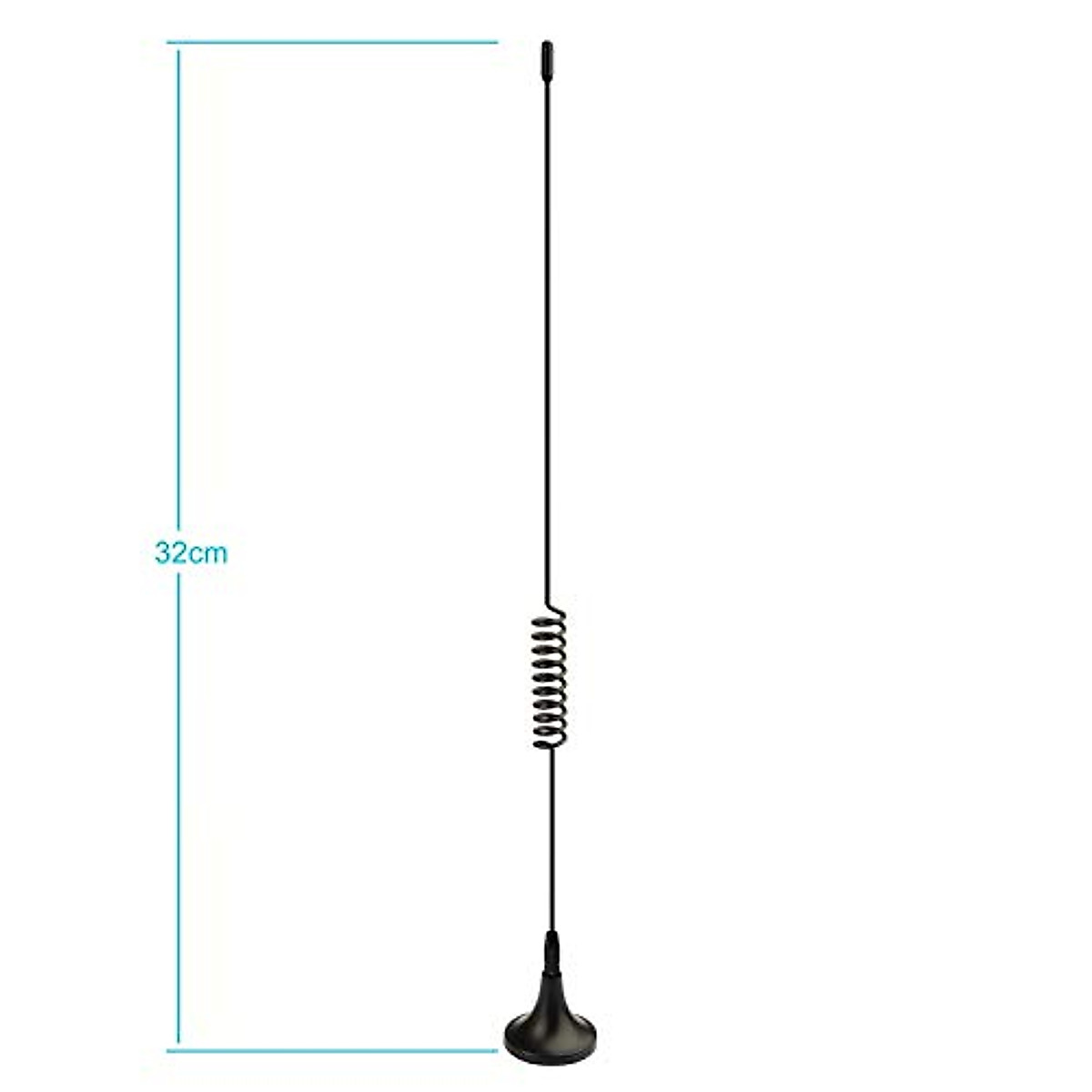 Bingfu Dual Band 978MHz 1090MHz 5dBi Magnetic Base SMA Male MCX Antenna (2-Pack) for Aviation Dual Band 978MHz 1090MHz ADS-B Receiver RTL SDR Software Defined Radio USB Stick Dongle Tuner Receiver