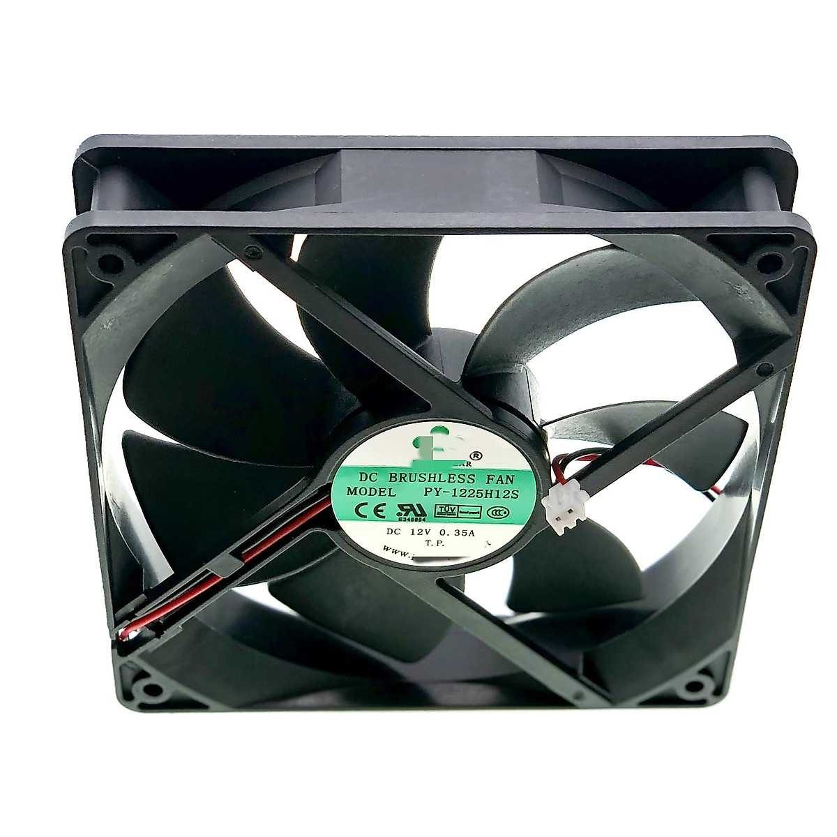 LEYEYDOJX New Cooling Fan for PY-1225H12S 12025 DC12V 0.35A 12CM 2-wire/2-pin DC BRUSHLESS Ice Machine Fan