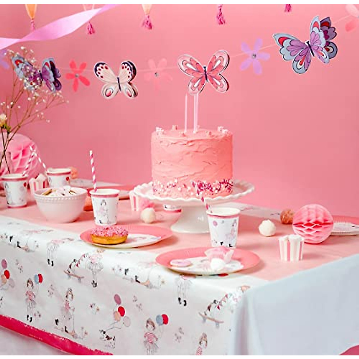 Talking Tables Kids Party Pink Treat Tubs Cups, Pack of 20, Height 15cm, 6",