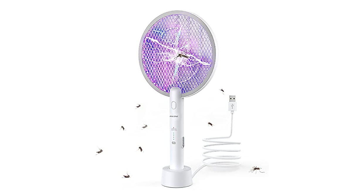 PALONE Electric Fly Swatter - 2 in 1 Mosquito Killer & Bug Zapper