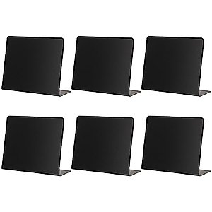 MAGICLULU 6pcs Desk Board Writing Pad Table Board Standing Blackboard Decor Home Decor Billboards for Menu Multifunctional Price Boards Desktop Label Holder Price List Price Tag PVC