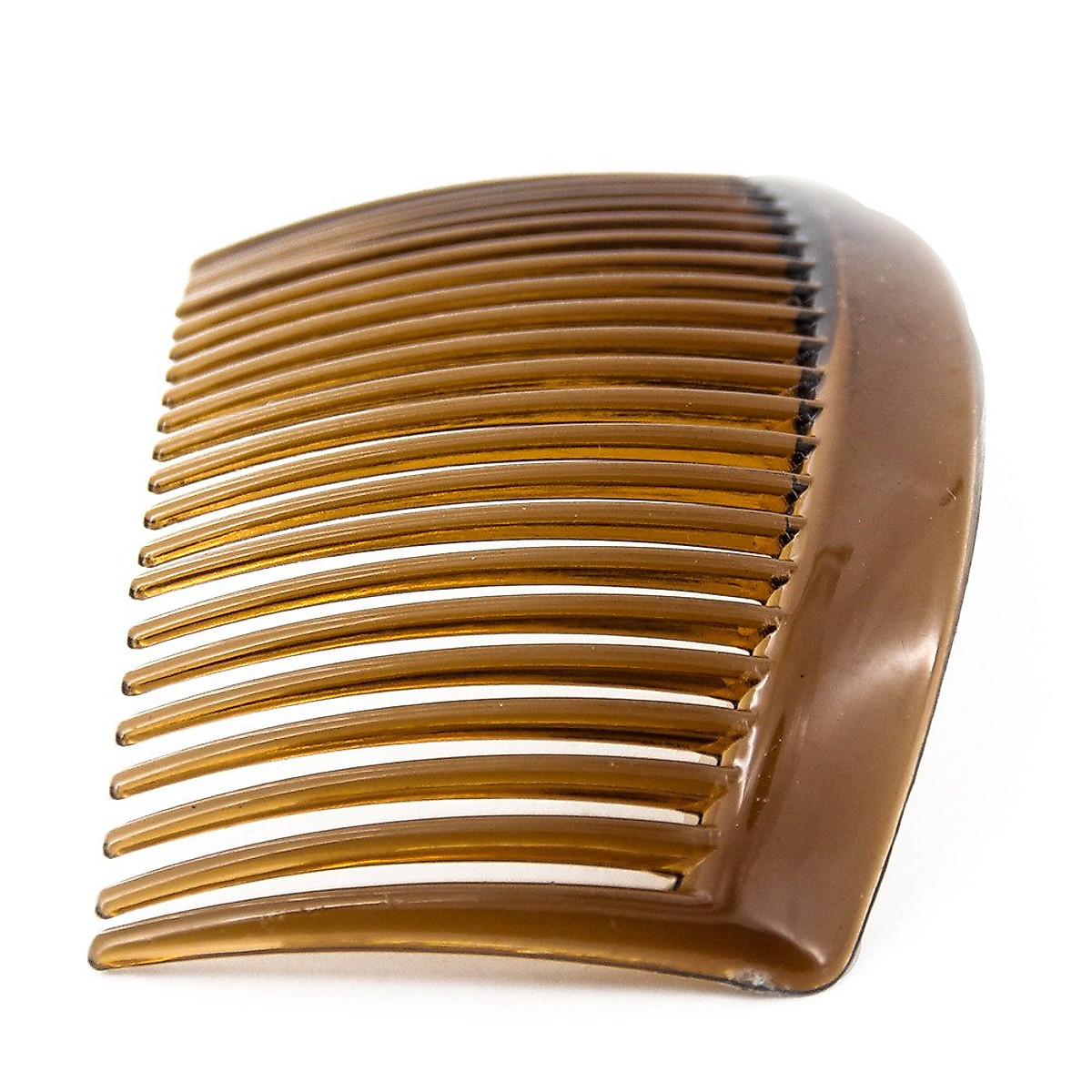Yeshan 3.2" Plastic Hair Side Comb With Teeth Comb HairPin Clip for women,Brown (12pcs)