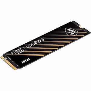 MSI SPATIUM M461 PCIe 4.0 NVMe M.2 500GB Internal SSD PCIe Gen4 NVMe (SPATIUM M461 PCIe 4.0 NVMe M.2 500GB)