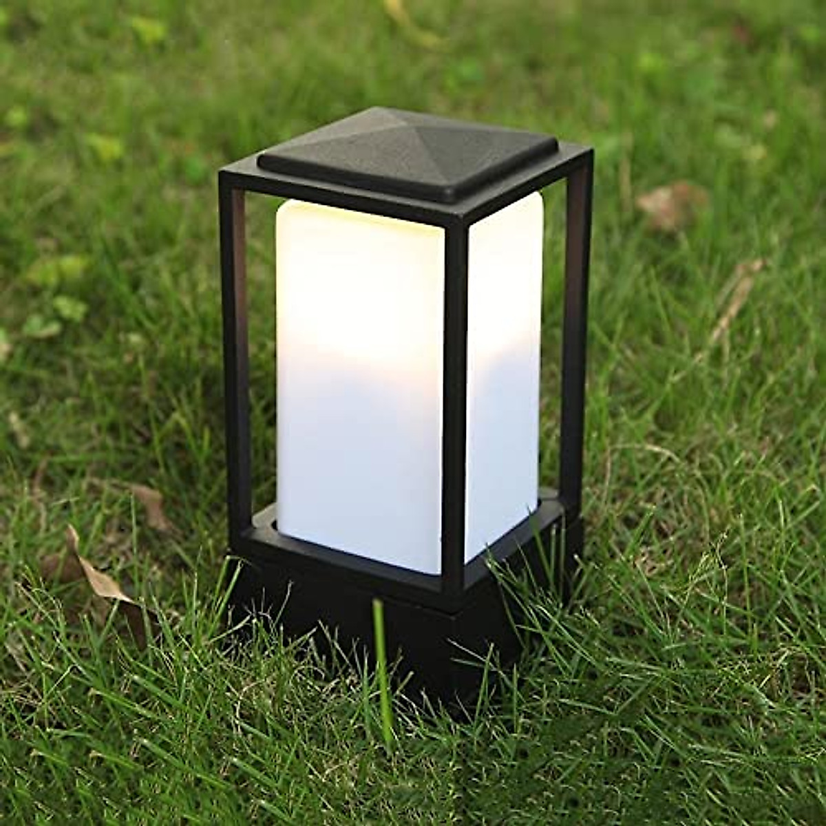 MODEBHD Waterproof Simple Modern Outdoor Table Lamp Floor Lamp Villa Garden Landscape Lantern Lawn Bollard Lamp E27 Decoration Illumination Street Post Light Column Lamps