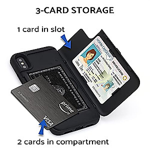 TORU Wallet Case for iPhone X - Matte Black Solid