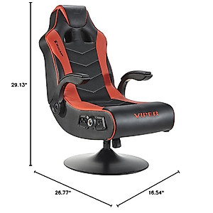 X-Rocker Cosmos RGB Floor Rocker - LED Gaming Chair for Comfortable & Immersive Gaming - Chair with Gaming System Compatibility & Easy Setup - Integrated Speakers & RGB Lighting