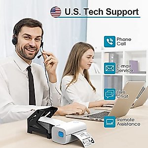 Jiose Thermal Label Printer - 4x6 Label Printer for Small Business Shipping Packages - One-Click Printing on Windows Mac Chrome Systems,Support USPS Shopify Ebay etc