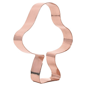 Toadstool/Mushroom Cookie Cutter 3.5 X 4 inches - Handcrafted Copper Cookie Cutter by The Fussy Pup