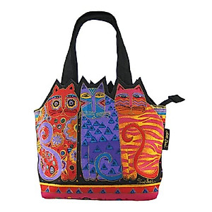 Laurel Burch `Tres Gatos` Medium Tote Bag Three Cats