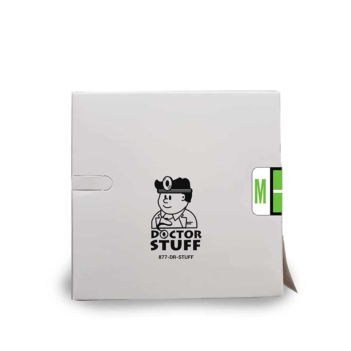 Doctor Stuff - File Folder Labels, Alphabet Letter M, TAB Products - TPAV Series Compatible Alpha Stickers, Fluorescent Green, 1" x 1-1/4", 500/Roll
