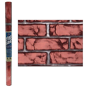 Zip Tac Brick Red Contact Paper (9 Ft X 18in) #241