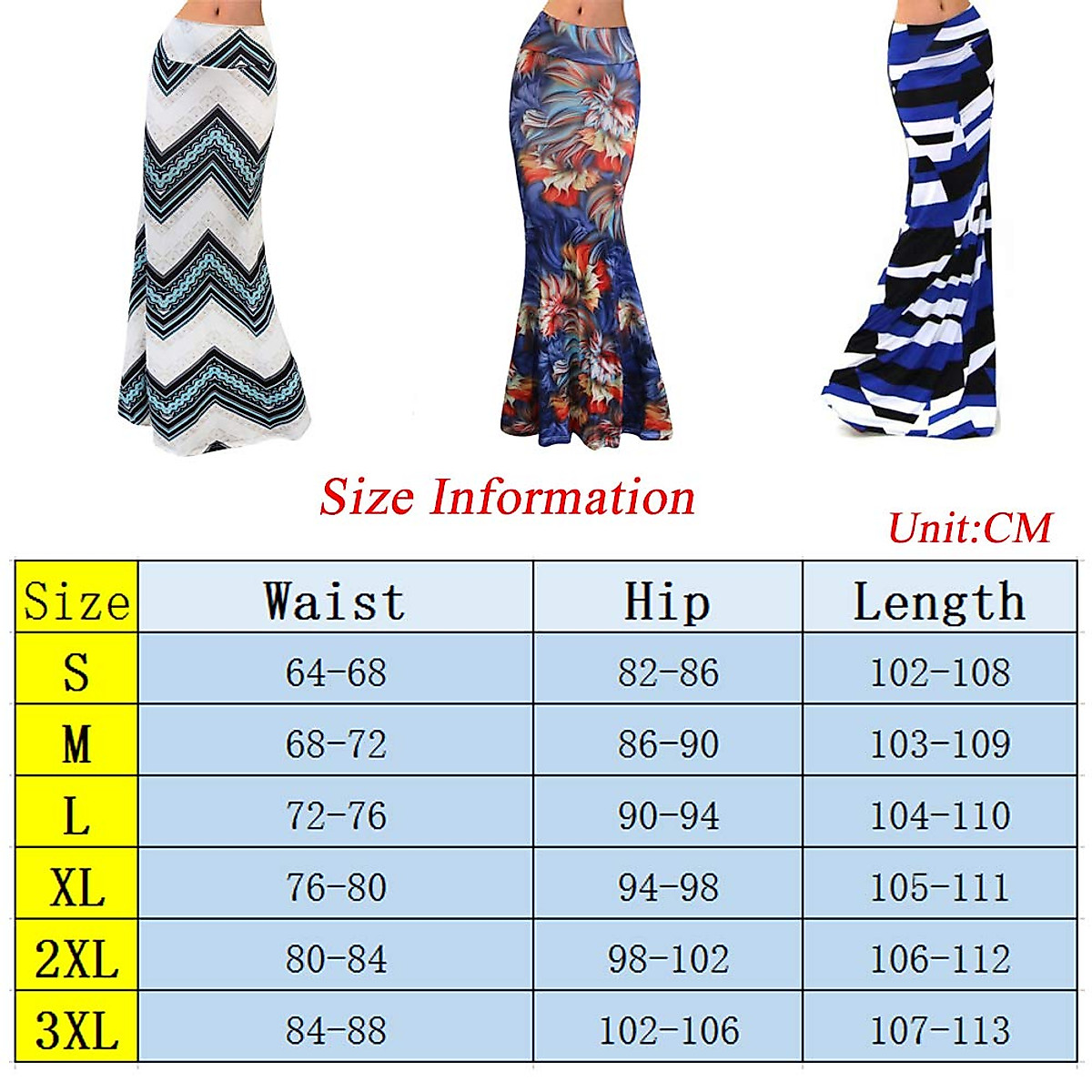 Xixiuly Womens High Waist Floor Length Maxi Skirt Fold Over Waist Long Maxi Skirt Plus Size Versatile Skirt Elephant Skirt(Navy Floral,M)