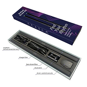 GUAZI STORE somatosensory drum set music electronic drum adult rock percussion portable air drum set suitable for beginners/adults/teens of musical instruments