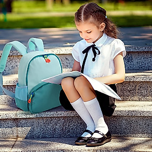 Zicac Children's Cute Canvas Backpacks Toddler Backpack (Blue)