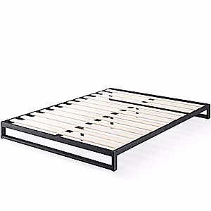 ZINUS Trisha Metal Platforma Bed Frame / Wood Slat Support / No Box Spring Needed / Easy Assembly, King