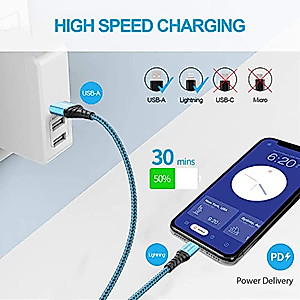 Amaitree Lightning Cable, 3Pack(3/6/6Ft) 3A Nylon Braided Fast Charging iPhone Charger Cable, USB-A to Lightning Cable for iPhone 14 Pro Max, Compatible with iPhone 14/13/12/11/XS/XR/8