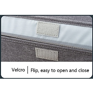 DKAOVH Storage Cubes, Cationic Fabric Bins with lids, Closet Organizers , Shelves Organizers, Foldable(Dark Green)