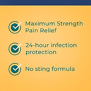 Neosporin First Aid Antibiotic Ointment Maximum Strength Pain Relief, 1-Ounce (Pack of 6)