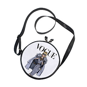 WellLee Fashion Lady Round Crossbody Bag Purse Messenger Bag