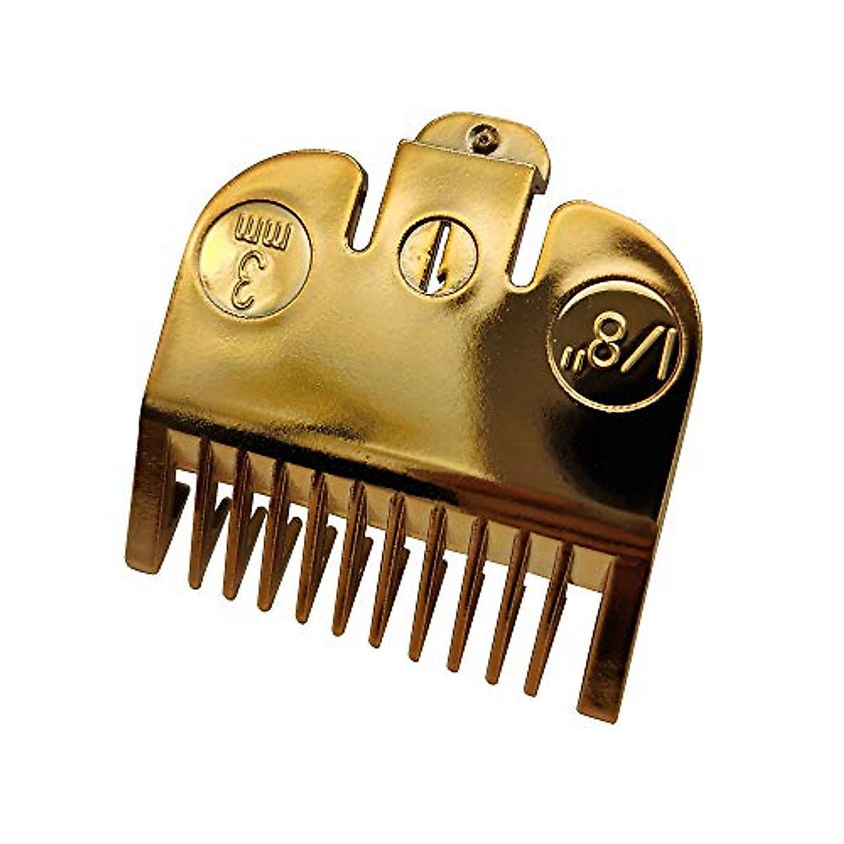 Professional Hair Clipper Guards Guides Gold Color Coded Cutting Guides #3170-400- 1/8” to 1 fits for most of W Clippers (Gold)
