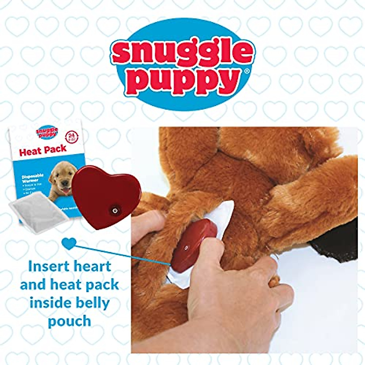 Snuggle Puppy Replacement Pulsing Heartbeat for Pets - Anxiety Relief and Calming Aid for Dogs and Cats