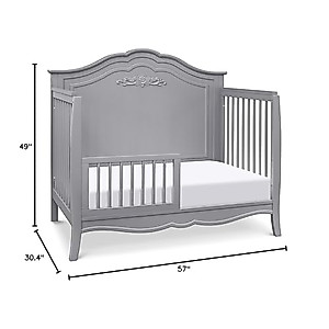 DaVinci Fiona 4-in-1 Convertible Crib in Grey, Greenguard Gold Certified