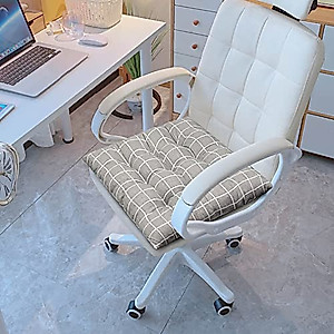 TUNKENCE Chair Pads for Dining Chairs Chair Cushions for Outdoor Furniture Thickened Cotton Linen Cushion Office Chair Cushion Cushion Car Cushion for Kitchen Dining Room Office, 16x16 Inch