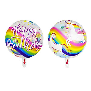 Happy Birthday Foil Mylar Helium Balloons 24 Pcs/Set 18" for Birthday Party, Aluminum Balloon Birthday Party Decorations