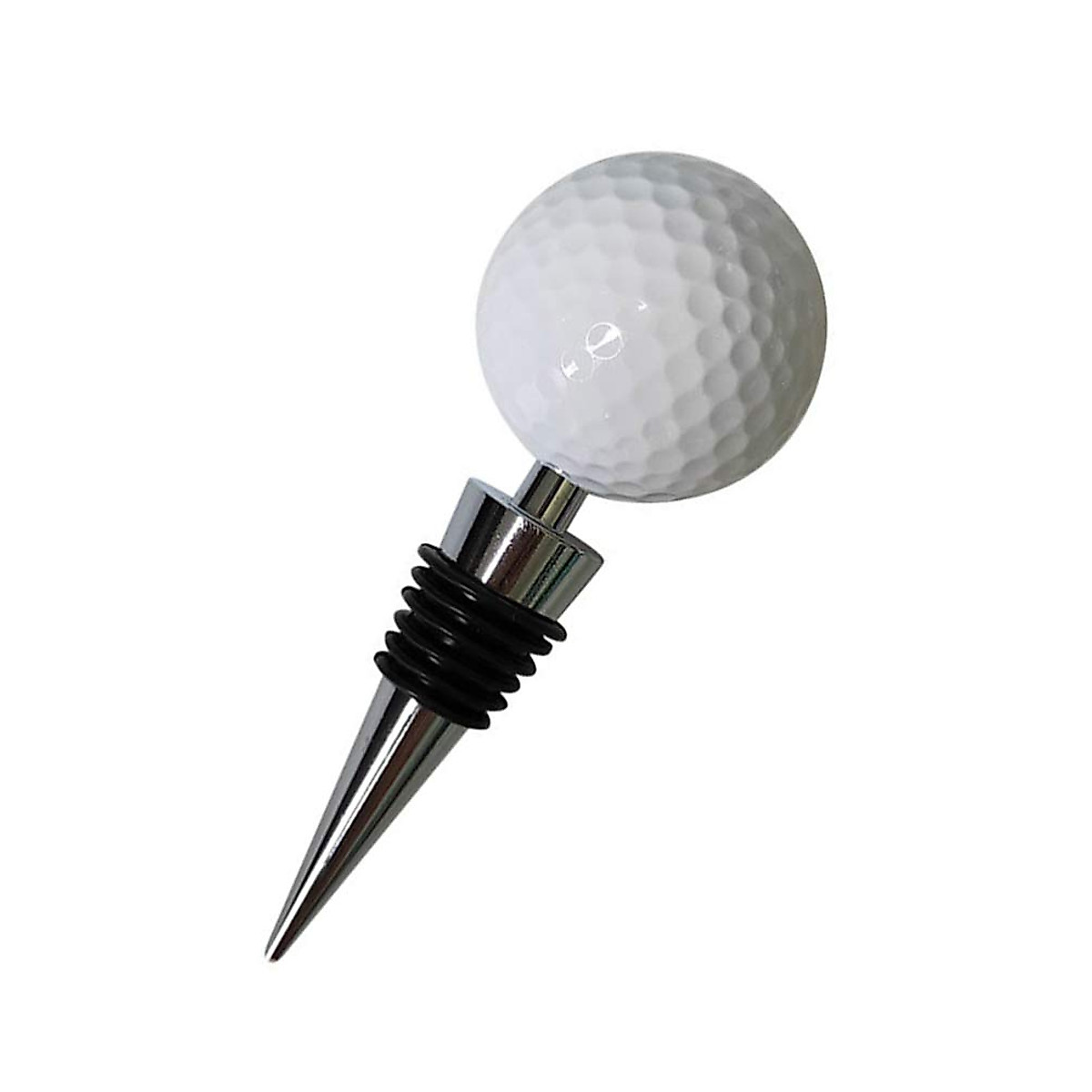 Hemoton Wine Bottle Champagne Stopper Golf Ball Design Wine Caps Wine Sealers Preservers Saver Wine Bottle Beverage Seal Plug for Wedding Party