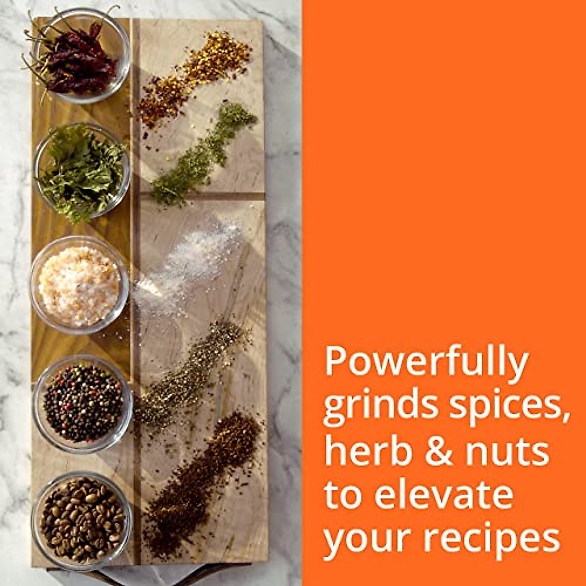 Krups Fast-Touch Stainless Steel Coffee and Spice Grinder 3oz, 85 gr bean hopper Easy to Use, One Touch Operation 200 Watts Coffee, Espresso, French Press, Spices, Dry Herbs, Nuts, 12 cups Silver