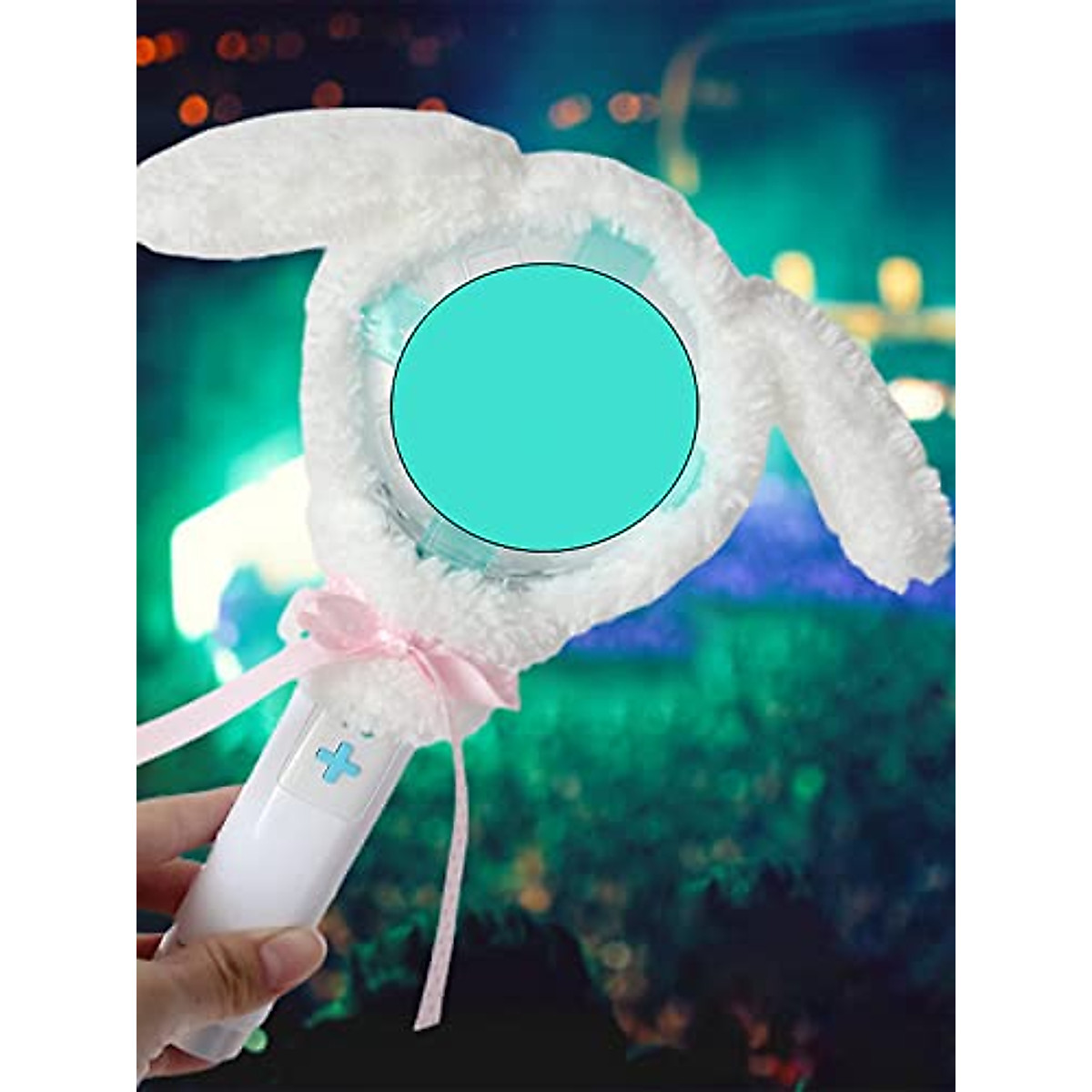 Lightstick Cover,Plush Cartoon Light Stick Covers,Glow Sticks Decorative Cute Protective Cover with Animal Ear Shape for Kpop TXT Concerts,Shows,Performance