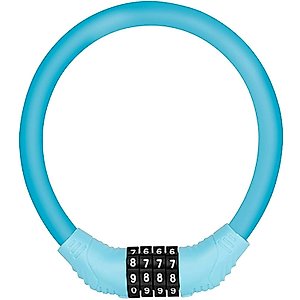 Bicycle Locks Heavy Duty Anti Theft Bike Lock Bike Lock Cable Combination Bicycle Lock 4 Digit Resettable Bicycle Cable Lock for Road Mountain Bike Motorcycle Scooters (Color : Blue)