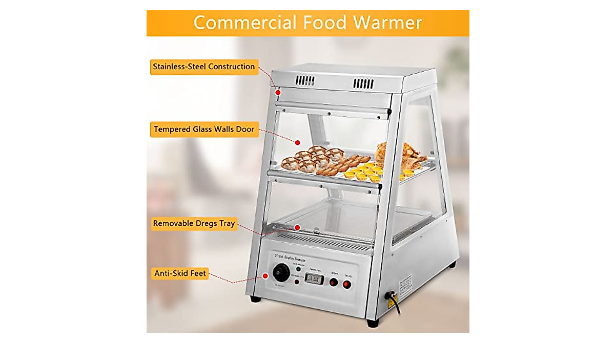 WSSEY Commercial Food Warmer Display, Countertop Pizza Warmers Display ...