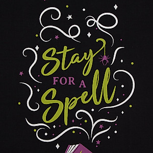 DII Witchful Thinking Collection Halloween Kitchen Décor, Dish Towel Set, 18x28, Stay for a Spell, 3 Piece