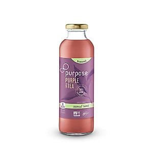 Purpose Tea - Bottled Iced Tea, All Natural Brewed Organic Purple Leaves, Unsweetened, Pure, Non-GMO, High in Antioxidants and Anthocyanins, Healthy Drinks - 16 oz (Variety Pack, 12 Pack)