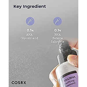 COSRX AHA/BHA Treatment Toner, Facial Exfoliating Spray for Whiteheads, Pores, and Uneven Skin, 5.07 fl.oz/ 150ml, Not Tested on Animals, No Parabens, No Sulfates, No Phthalates, Korean Skincare