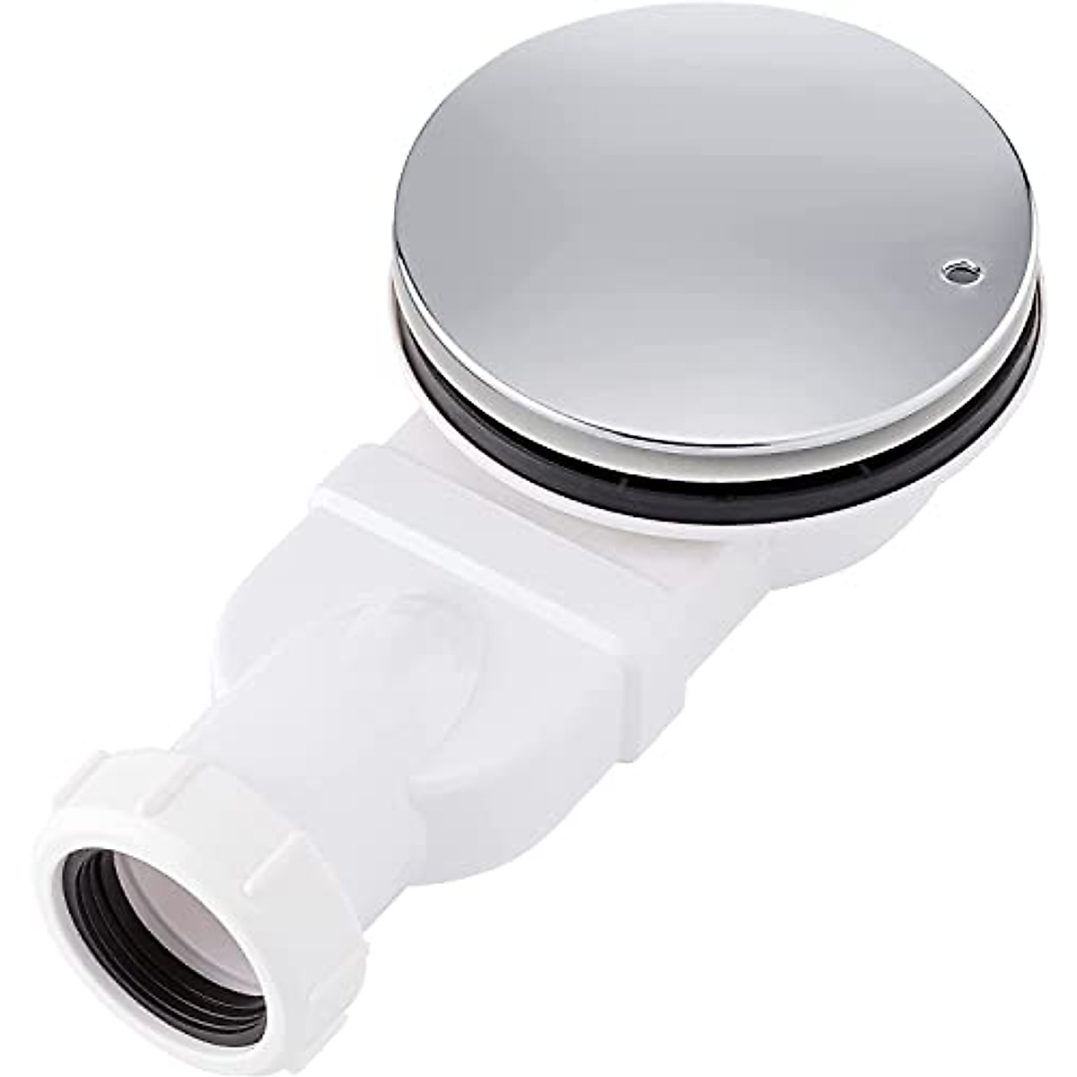 Low Profile Shower Drain Chrome Plated ABS Shower Tray Siphon Slim Drain 90mm 36 L/min Water Flow, Low Profile p Trap Side Drain