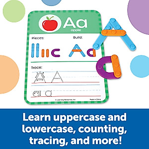 Learning Resources Skill Builders! Kindergarten Letter & Number Maker, Educational Indoor Games, Preschool Alphabet, Toddler, Brain Toys,60 Pieces, Age 6+