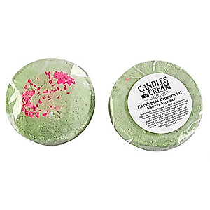 Candles and Cream Eucalyptus Peppermint Shower Steamer-Aromatherapy & Stress Relief, Restore & Soothe Body-Set of 2
