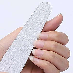 25 Pack Double Sided Emery Boards 100/180 Professional Nail File for Home and Salon Use