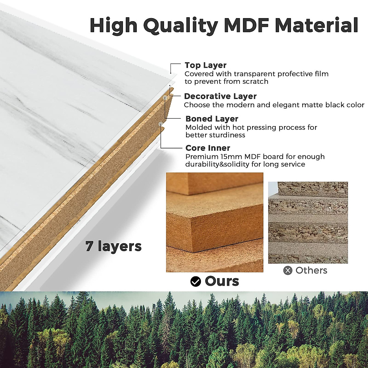 REHOOPEX Accent Cabinet with Door, Storage Buffet Cabinet White Marble, Modern Sideboard, Free Standing Cabinet, Wooden Side Storage Cabinets for Bedroom, Hallway, Entryway or Living Room, Home