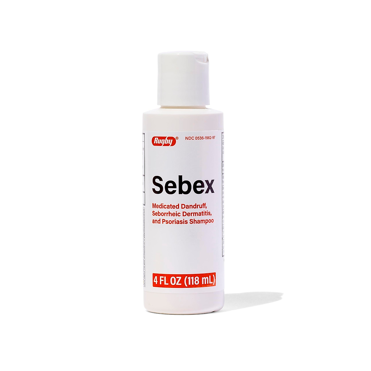 Rugby Sebex Medicated Dandruff Shampoo for Women and Men - 2% Sulfur and 2% Salicylic Acid Anti-Dandruff Shampoo - Helps With Symptoms of Seborrheic Dermatitis and Psoriasis - 4 Oz. (6 Pack)